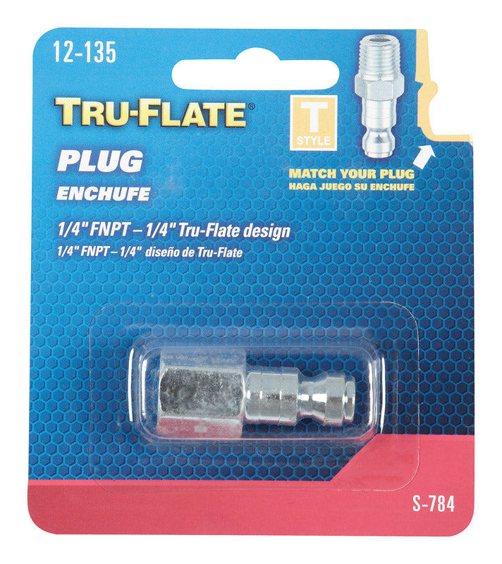Tru-Flate Air Plug Steel 1/4 in. FNPT – Shell Lumber and Hardware