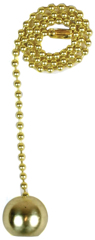 Jandorf 60314 Pull Chain, 12 in L Chain, Solid Brass – Shell Lumber and Hardware