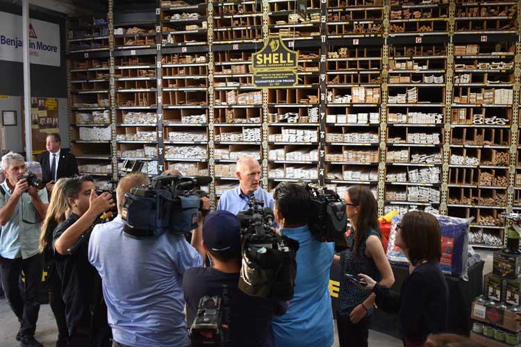 Governor Scott visits Shell Lumber & Hardware to Promote Disaster Prep ...
