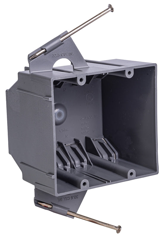 Gardner Bender BOX-ND32 Switch/Outlet Box, Standard Outlet, 2-Gang, 8 ...