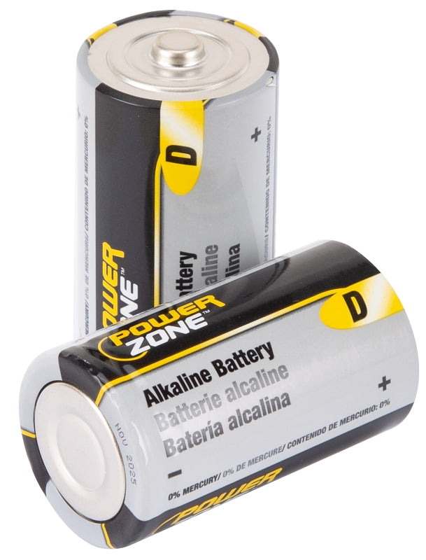 PowerZone LR20-4P-DB Battery, 1.5 V Battery, D Battery, Zinc, Manganes ...