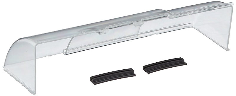 Dundas Jafine AD96ZW Air Deflector, 14 in L, 8 to 14 in W, Plastic, Cl ...