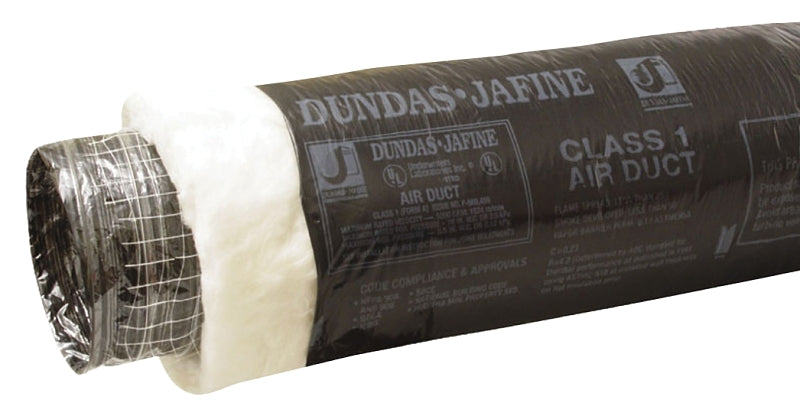 Dundas Jafine BPC1225 Flexible Insulated Duct, 12 in ID, 25 ft L, Poly ...