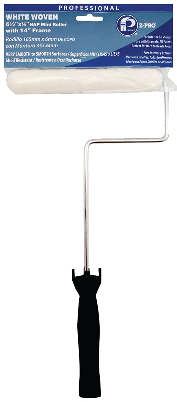 Premier 72514 Mini Roller, Plastic Handle, Threaded Handle, 6-1/2 in L ...