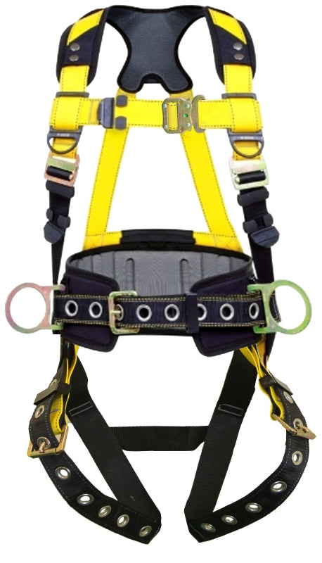 Guardian Fall Protection 37193 Full Body Harness, M/L, 130 to 420 lb ...