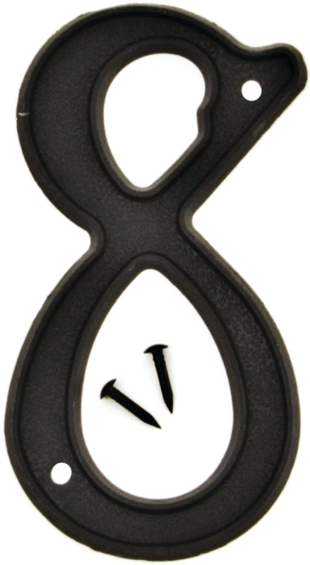 Hy-Ko PN-29 Series PN-29/8 3D House Number, Character: 8, 4 in H Chara ...