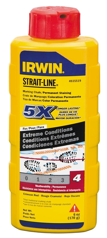 Irwin 4935519 Marking Chalk Refill, 6 oz, Crimson Red, Permanent ...