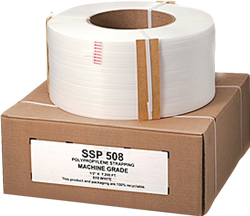 Nifty Wrapper SSP508HD Strapping Coil, 7200 ft L, 1/2 in W, 0.025 Thic ...