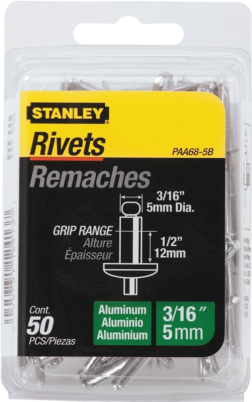 STANLEY PAA68-5B Pop Rivet, Reusable, 2 in L, Aluminum – Shell Lumber ...