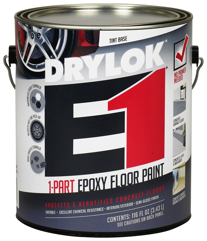 Drylok 28413 Epoxy Floor Paint, Semi-Gloss, Tint Base, 1 gal, Pack of ...