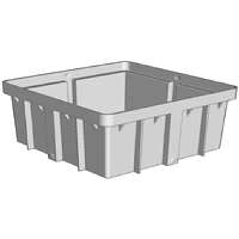 DrainTech 916/0906SD Square Riser, 9.5 in L x 9.5 in W x 7.2 in H Dime ...