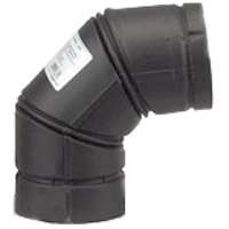 Selkirk PELLET PIPE 243231B/24230B Stove Pipe Elbow, 90 deg Angle, 3 i ...