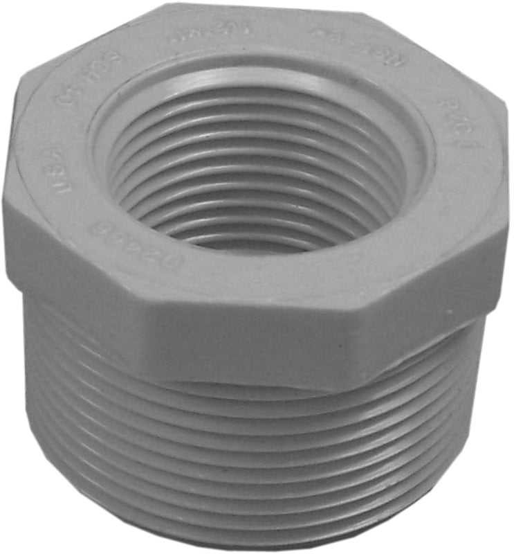 IPEX 435708 Reducing Bushing, 1-1/2 x 1 in, MPT x FPT, White, SCH 40 S ...