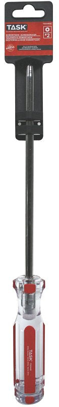 Task T50446C Screwdriver, #2 Drive, Robertson Drive, 8 in L Shank, Cel ...