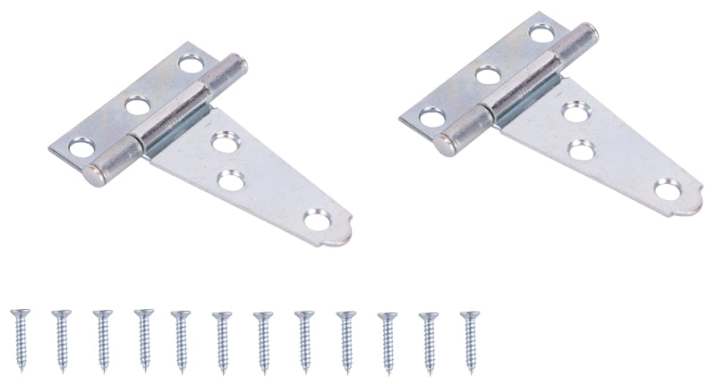 ProSource LTH-Z02-C2PS T-Hinge, Steel, Zinc, Fixed Pin, 180 deg Range ...