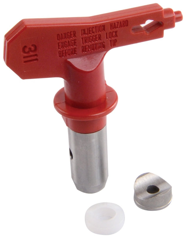 Titan 662-311 Paint Sprayer Tip, 6 to 8 in W Fan, Red, 0.011 in Tip, T ...