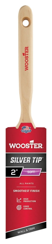 Wooster 5221-2 Paint Brush, Silver/White, Birch Hardwood Handle, 2 in ...