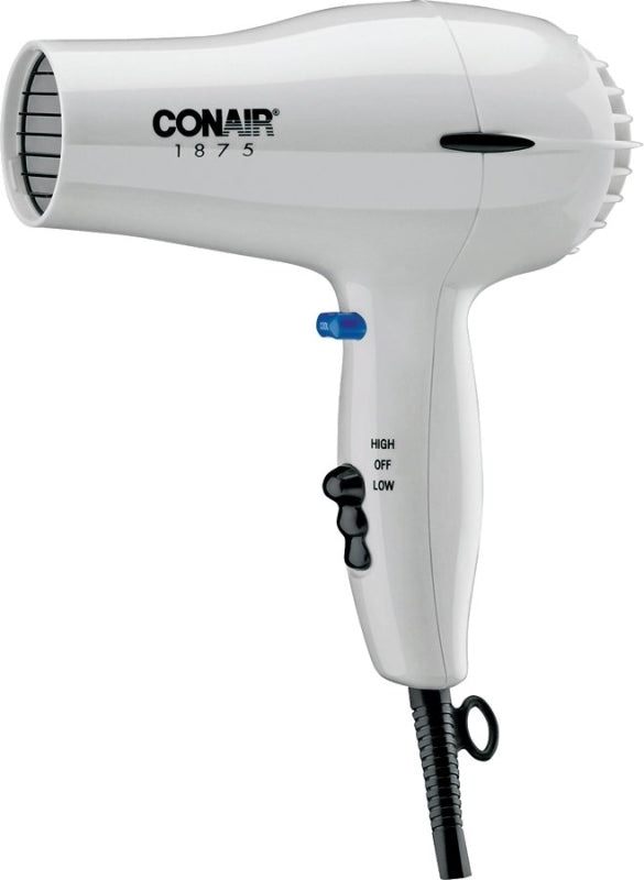 Conair 247 Hair Dryer, Mid-Size, Plastic, White – Shell Lumber and Hardware