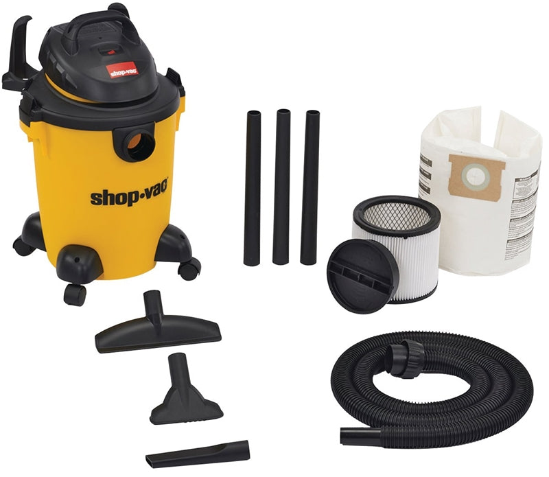 Ultra Pro 9650600 Wet/Dry Corded Vacuum, 120 VAC, 8.2 A, 3 hp, 6 gal T ...