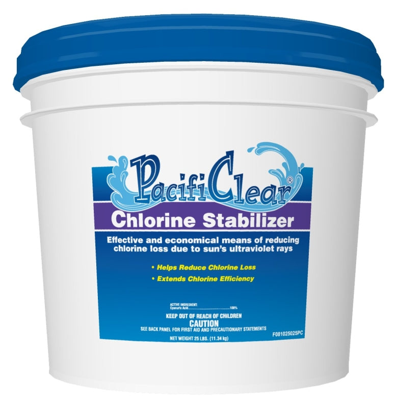 PacifiClear F081025025PC Chlorine Stabilizer, 25 lb Pail, Granular ...