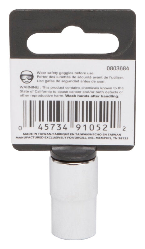 Vulcan MT6499149 Drive Socket, 11 mm Socket, 3/8 in Drive, 6-Point, Ch ...