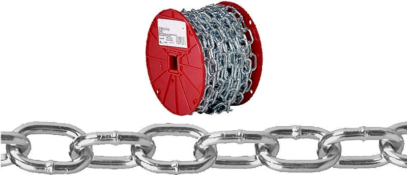 Campbell 0722957 Passing Link Chain, 2/0, 50 ft L, 450 lb Working Load ...