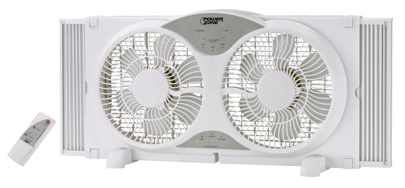 PowerZone BP2-9A Reversible Fan, 120 V, 9 in Dia Blade, 12-Blade, 3-Sp ...