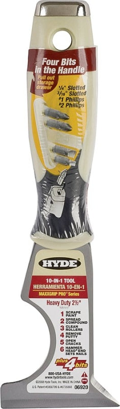 Hyde 06920 Multi-Tool, 2-1/2 in W Blade, 1-Edge Blade, HCS Blade, Poly ...