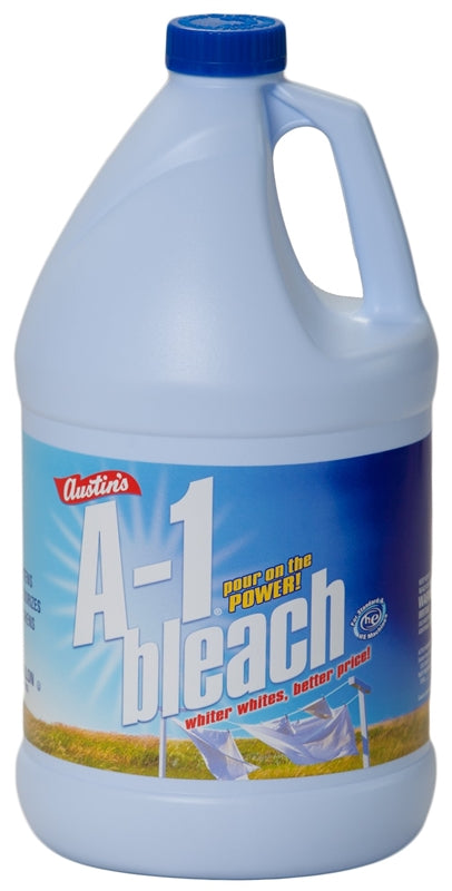 James Austin 54200-00035 Bleach, 128 oz, Bottle, Clear Yellow, Pungent ...