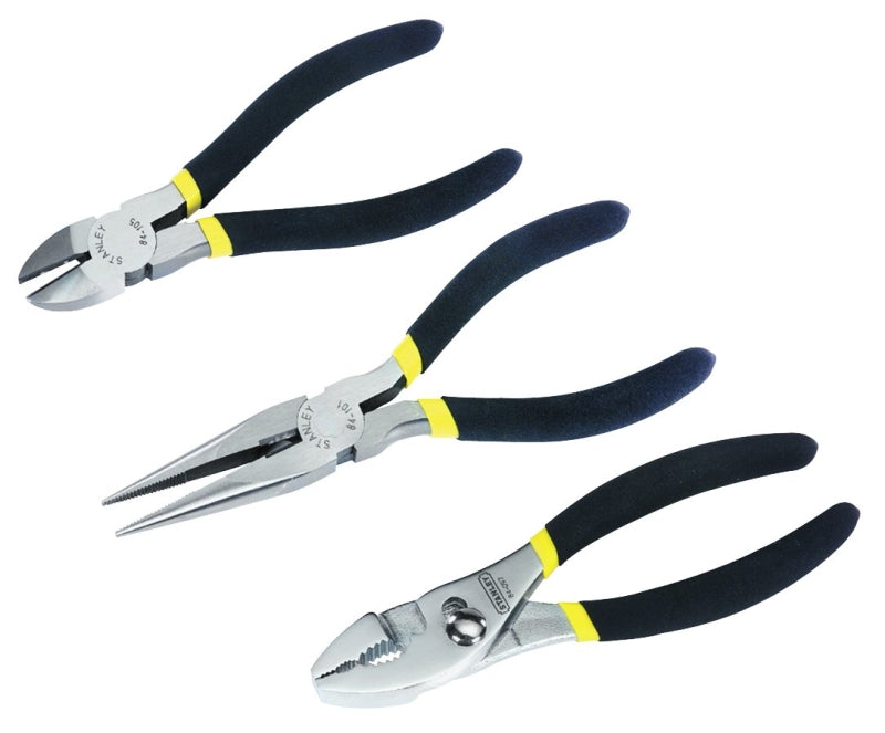 STANLEY 84-114 Plier Set, Steel, Nickel Chrome – Shell Lumber and Hardware