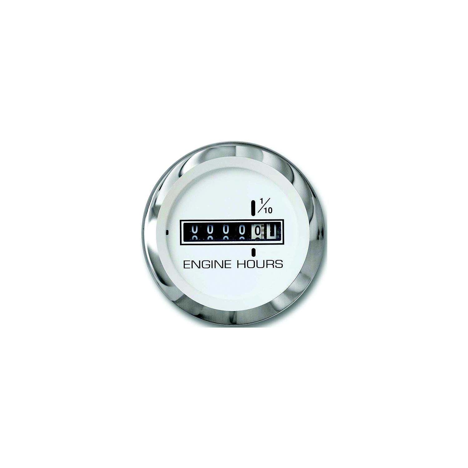 Sierra 65497P Lido Series 2″ White & Stainless Steel 10,000 Hour Dial ...