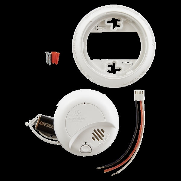 First Alert Hard-Wired with Battery Back-up Ionization Smoke Alarm ...