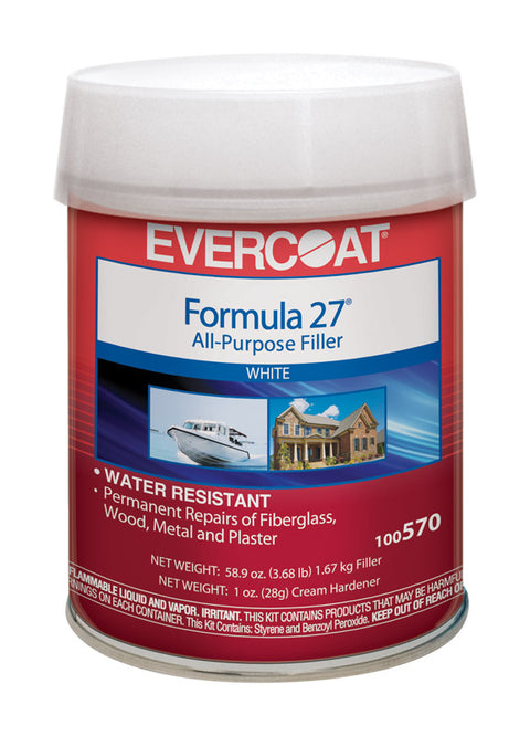 Evercoat Formula 27 All-Purpose Filler White 58.9 oz. – Shell Lumber ...
