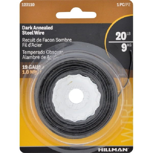 Hillman 19 Ga. 50 ft. L Dark Annealed Steel 20 lb. Solid Steel Wire ...