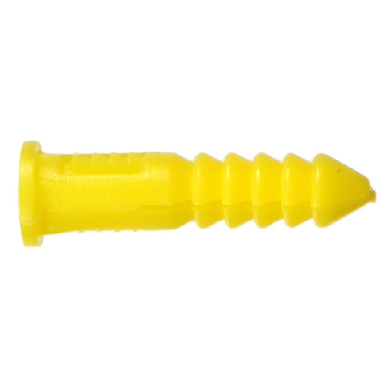 Hillman 0.164 in. Dia. x 7/8 in. L Plastic Round Head Ribbed Anchor 10 ...