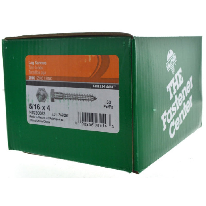 Hillman 5/16 in. x 4 in. L Hex Lag Screw – Shell Lumber and Hardware