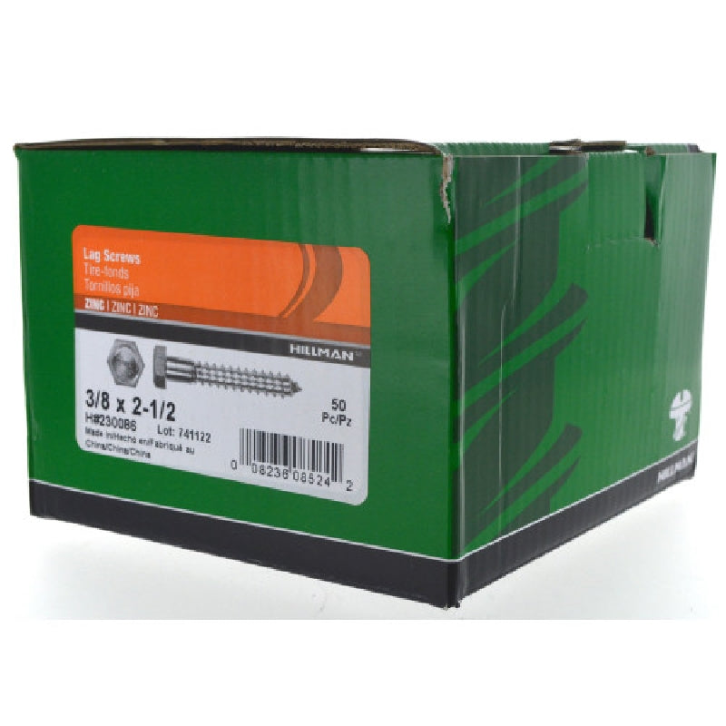 Hillman 3/8 in. x 2-1/2 in. L Hex Lag Screw – Shell Lumber and Hardware ...