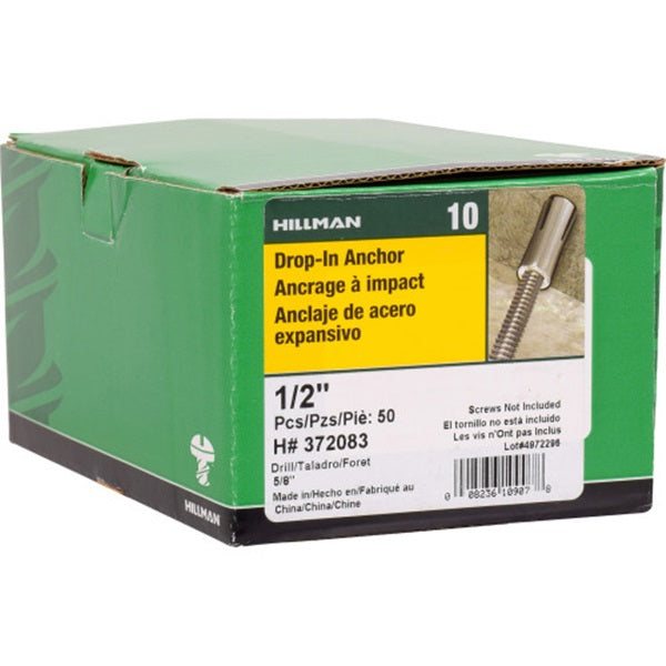 Hillman Drop-In Anchors 1/2 in. Dia. 50 pk – Shell Lumber and Hardware