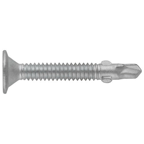 Hillman Flat Head Phillips Drive Self Drilling Screws with Wings Steel ...