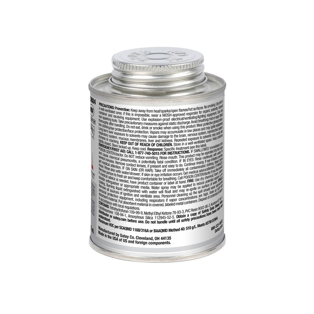Oatey Gray PVC Cement 8 oz. – Shell Lumber and Hardware