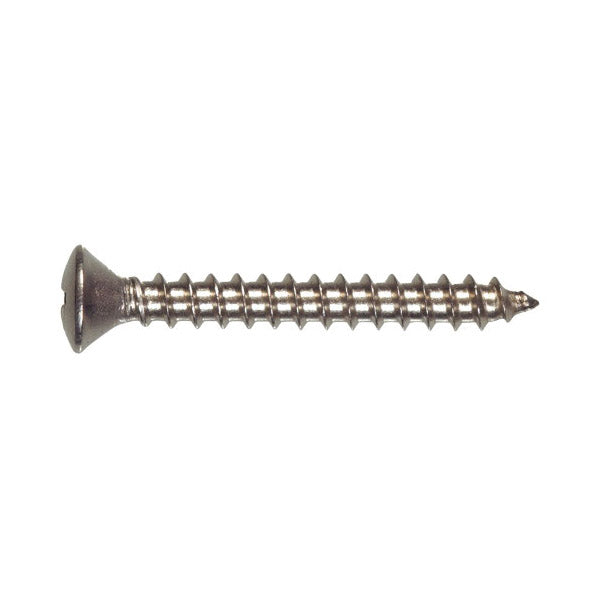Hillman Oval Head Phillips Drive Sheet Metal Screws Stainless Steel 4 ...