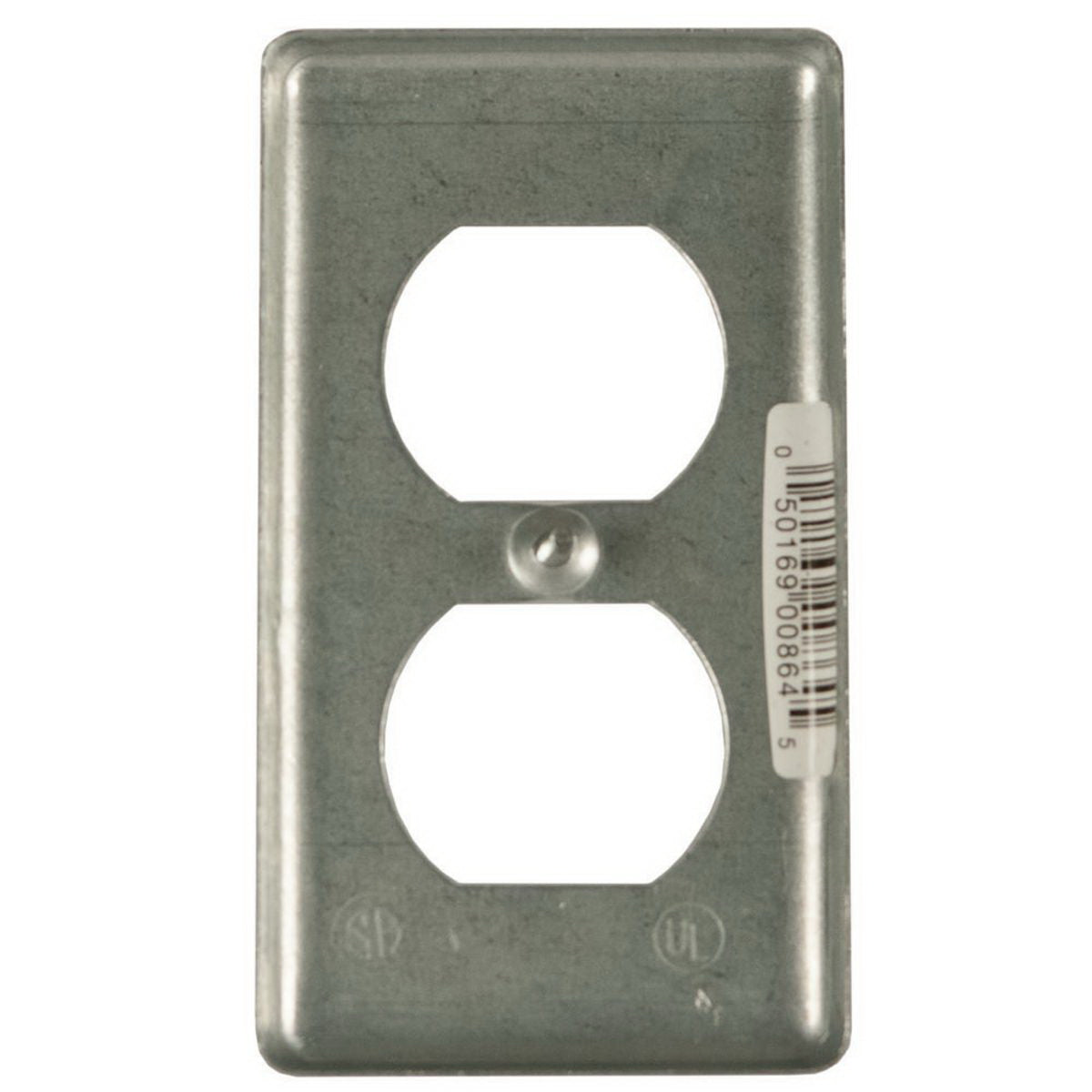 Raco Rectangle Steel 1 gang Electrical Cover For 1 Duplex Receptacle G ...