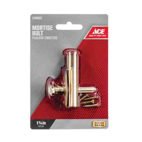 Ace 1.8 in. L Brass Mortise Bolt – Shell Lumber and Hardware
