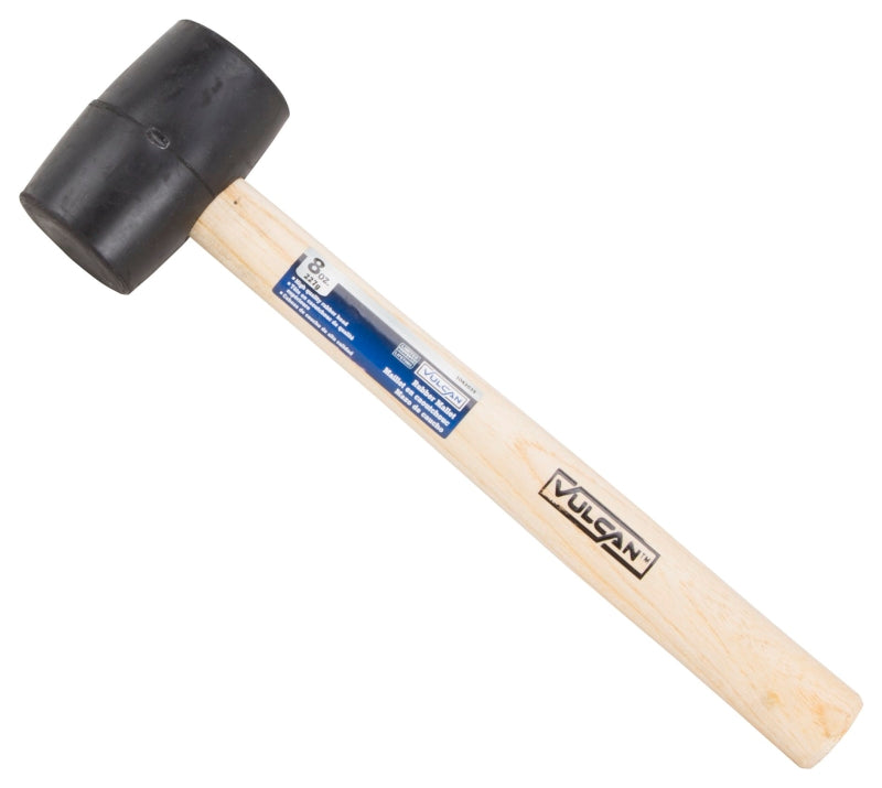Vulcan JLO-005 Mallet, 8 oz Head, Double-Faced Head, Rubber Head, 11-3 ...