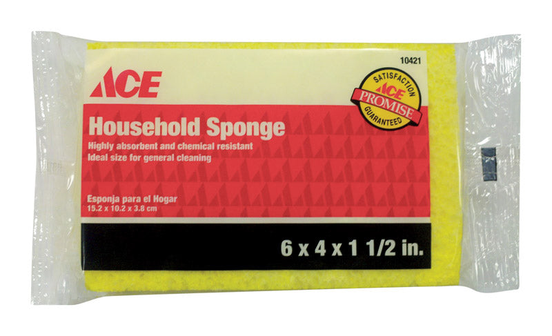 Ace Household Cellulose Sponge 6 in. L x 4 in. W 1 pk – Shell Lumber ...