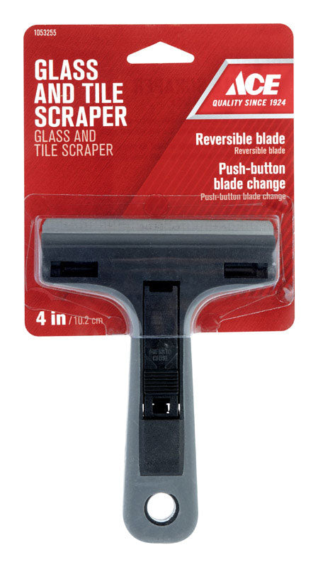 Ace 4 in. W Retractable Steel Glass Scraper – Shell Lumber and Hardware