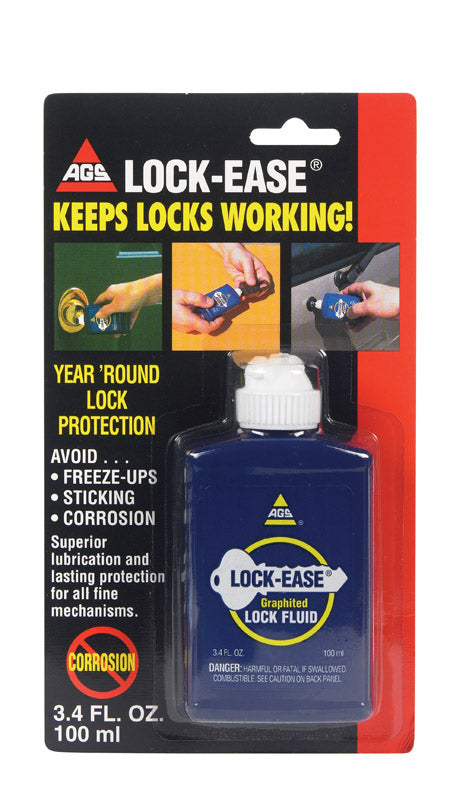 AGS Lock-Ease General Purpose Graphite Lock Fluid 3.4 oz. Carded ...