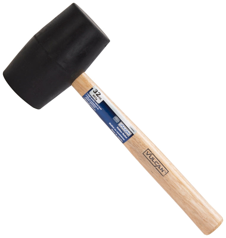 Vulcan JLO-034 Mallet, 32 oz Head, Double-Faced Head, Rubber Head, 13 ...