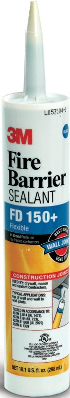 3M FD 150+ Blue Fire Barrier Sealant, 10.1 oz, Cartridge, Blue, 40 to ...