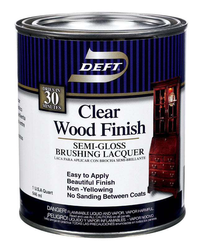 Deft Wood Finish Lacquer Semi-Gloss 1 qt. – Shell Lumber and Hardware